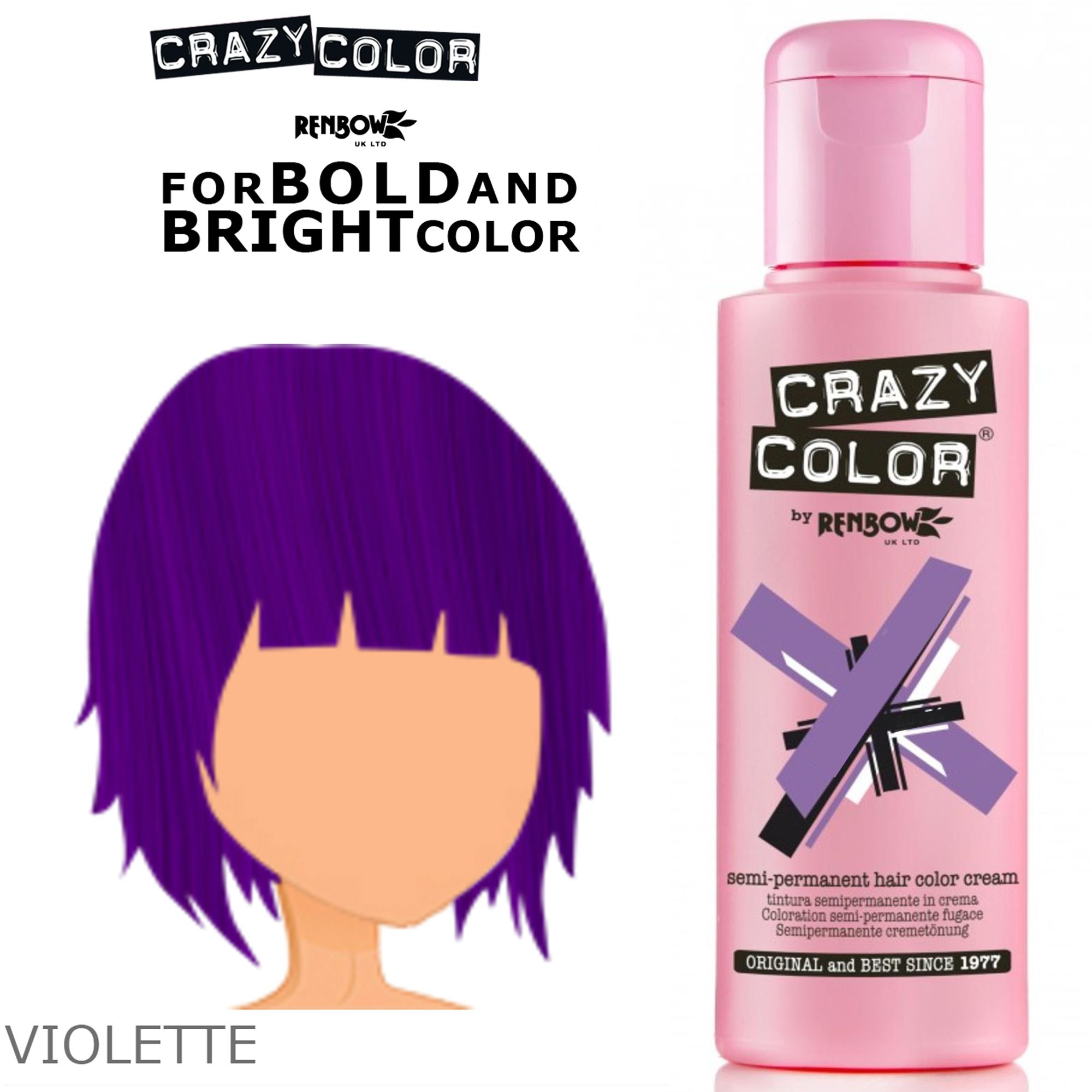 Crazy Color Tintura per Capelli Semipermanente - 070 Peachy Coral