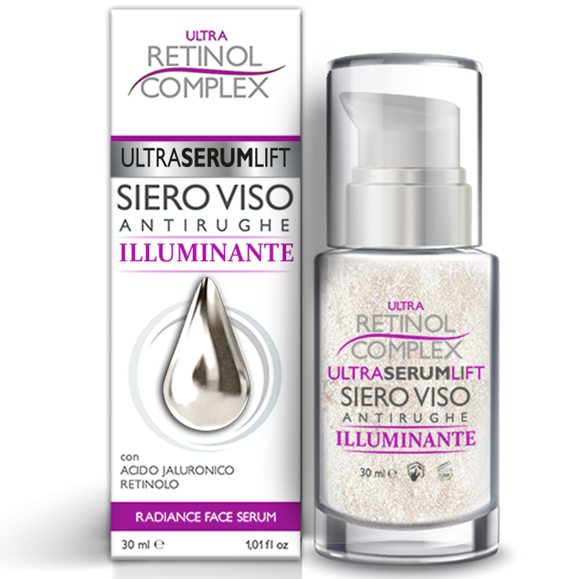 Ultra Retinol Complex Illuminating Anti-Wrinkle Face Serum - 30ml