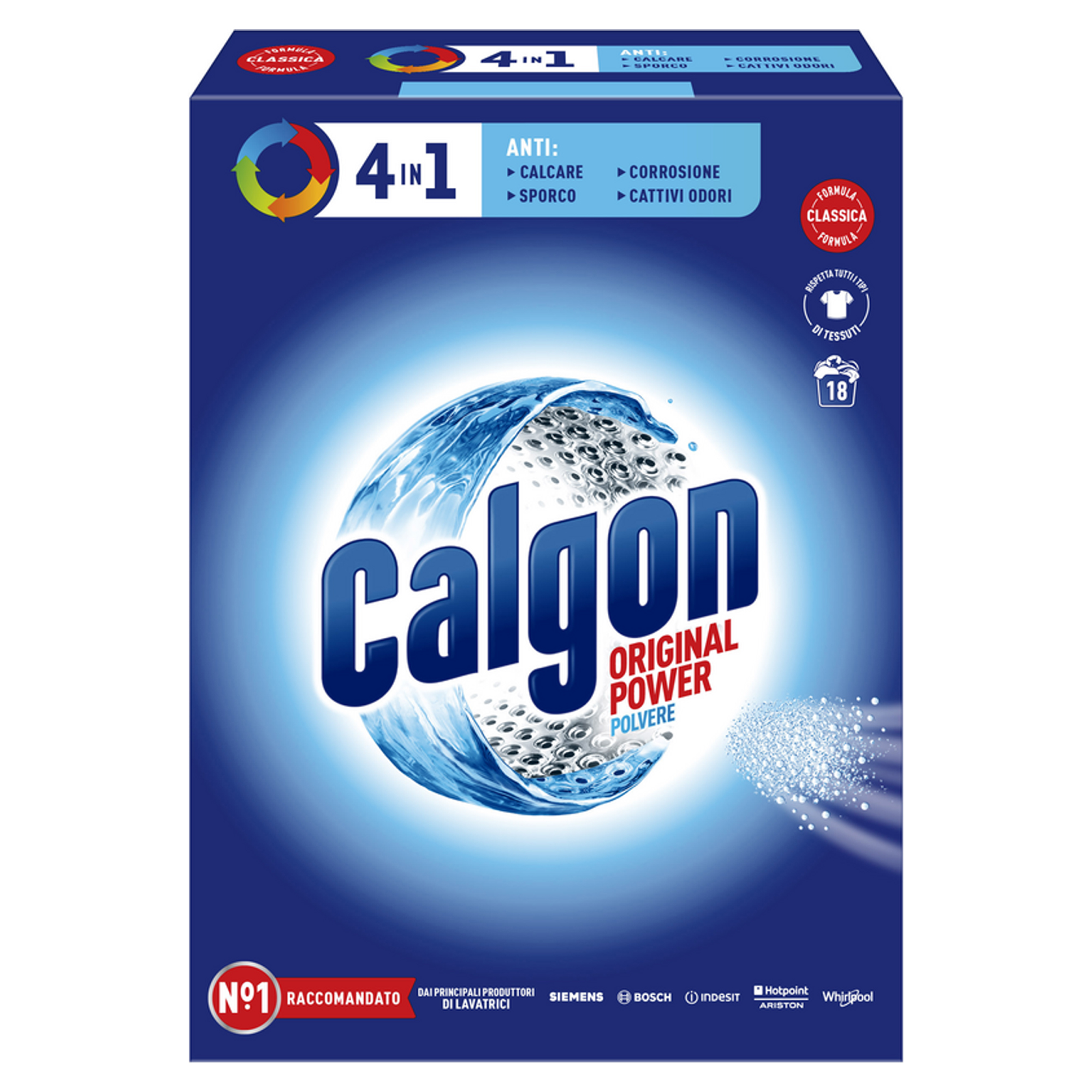 Calgon Power Polvere Anticalcare Lavatrice 4in1 - 900gr