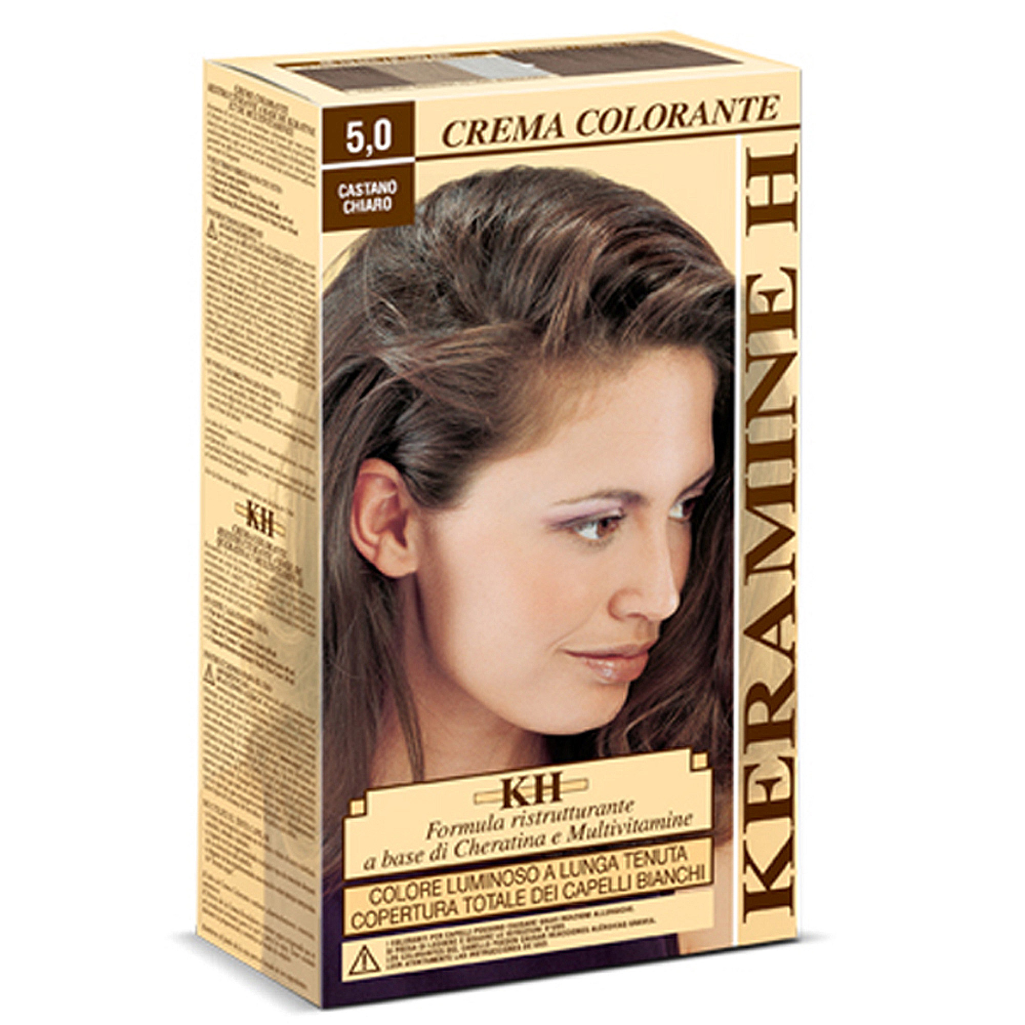 Keramine H Shampoo Colorante per Capelli 5.0 Crema Colorante