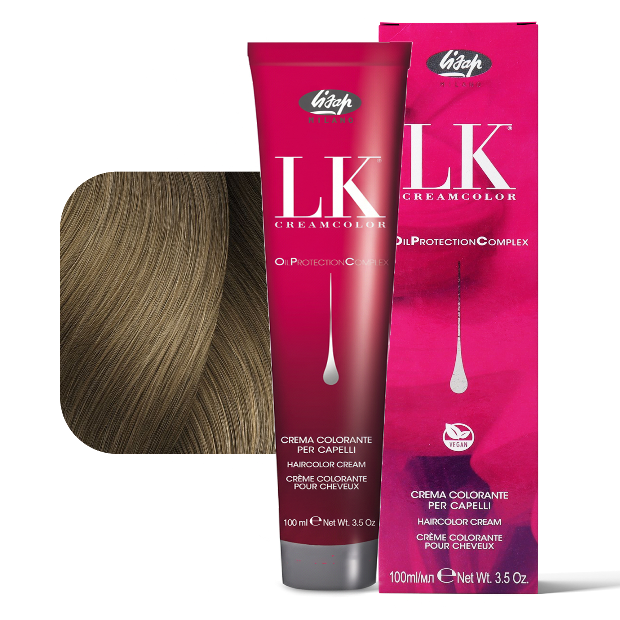 Lisap 8/0 LK CreamColor Tinta 100ml Tintura per Capelli