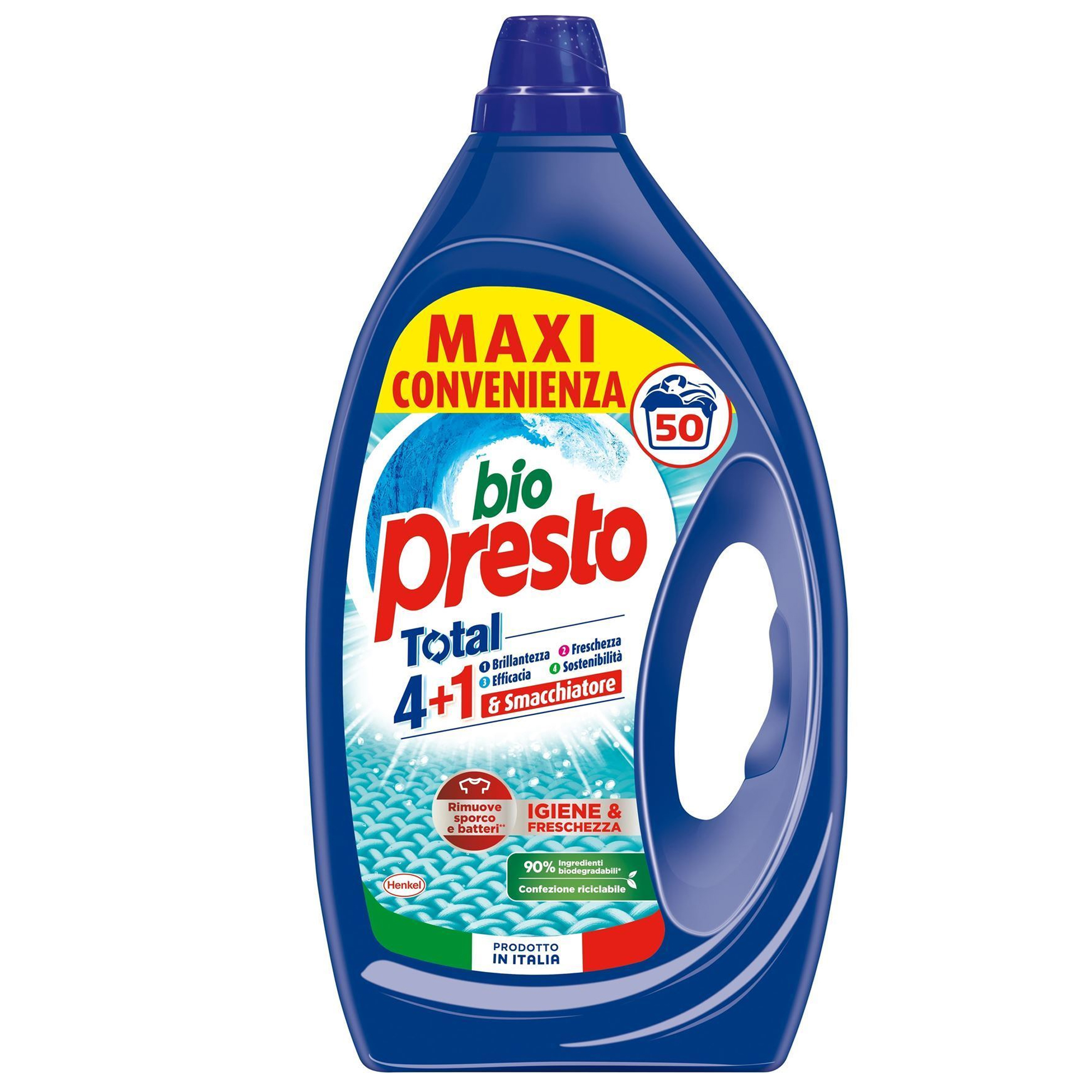 Bio Presto Liquid Washing Machine Detergent 2500ml - Hygiene and Freshness
