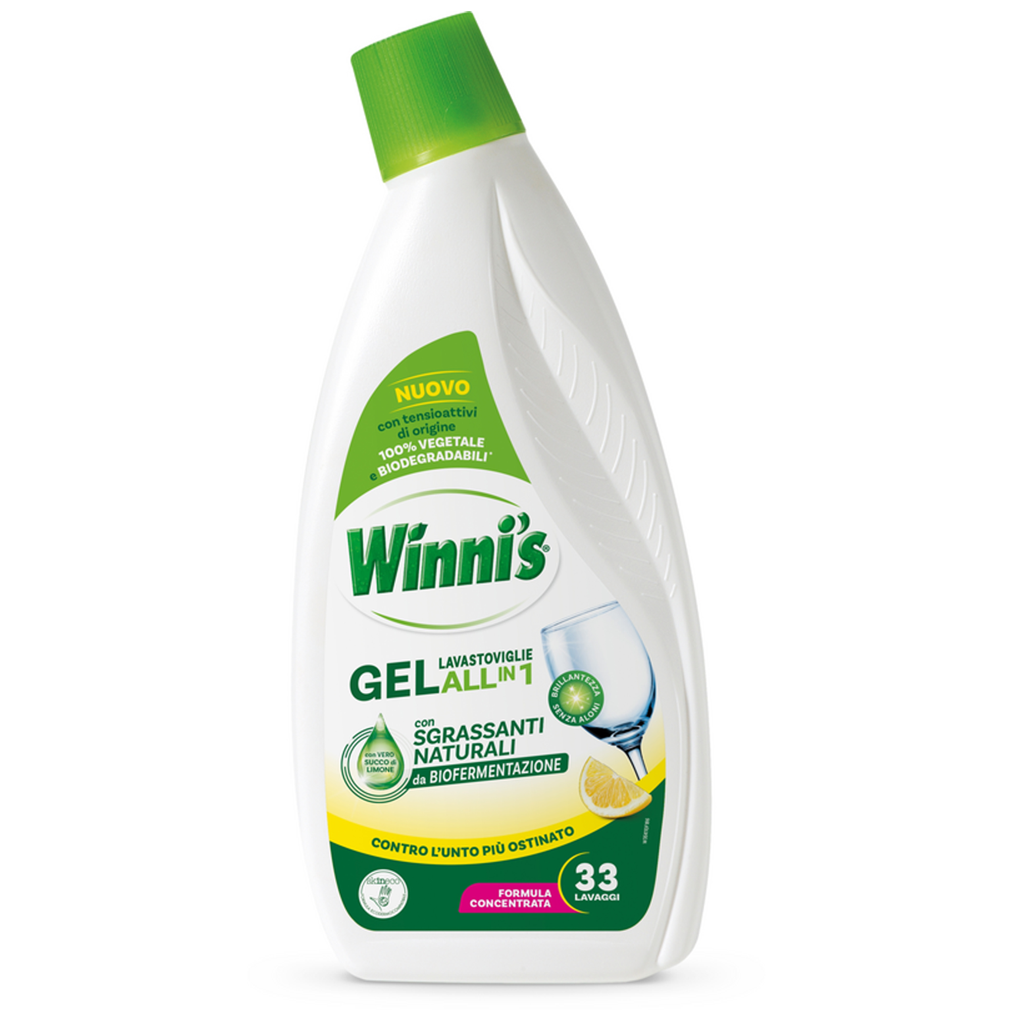 Winni's Gel Lavastoviglie Limone - 561ml