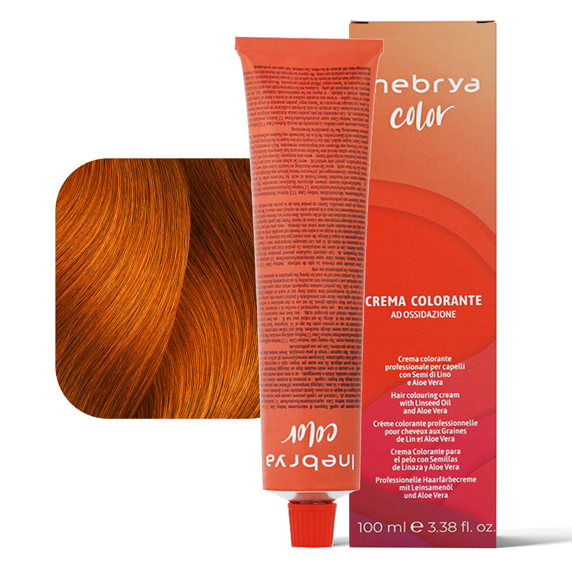 Inebrya Color 8.44 - Tinta Permanente Capelli 100ml Tintura