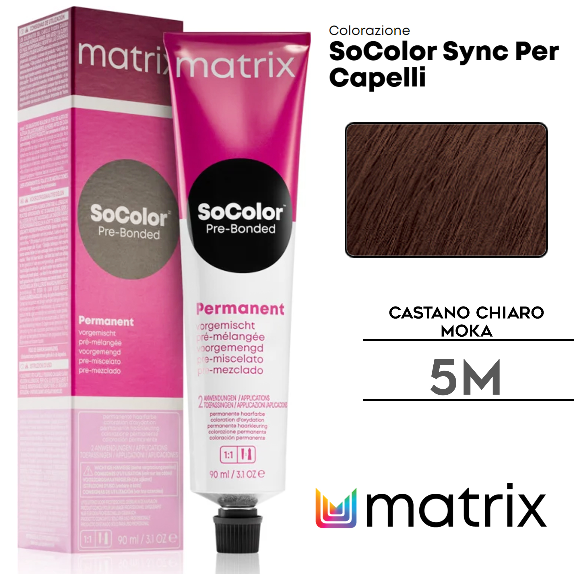 Matrix Socolor Pre-Bonded Tintura per Capelli - 5M | 5M - Castano ...