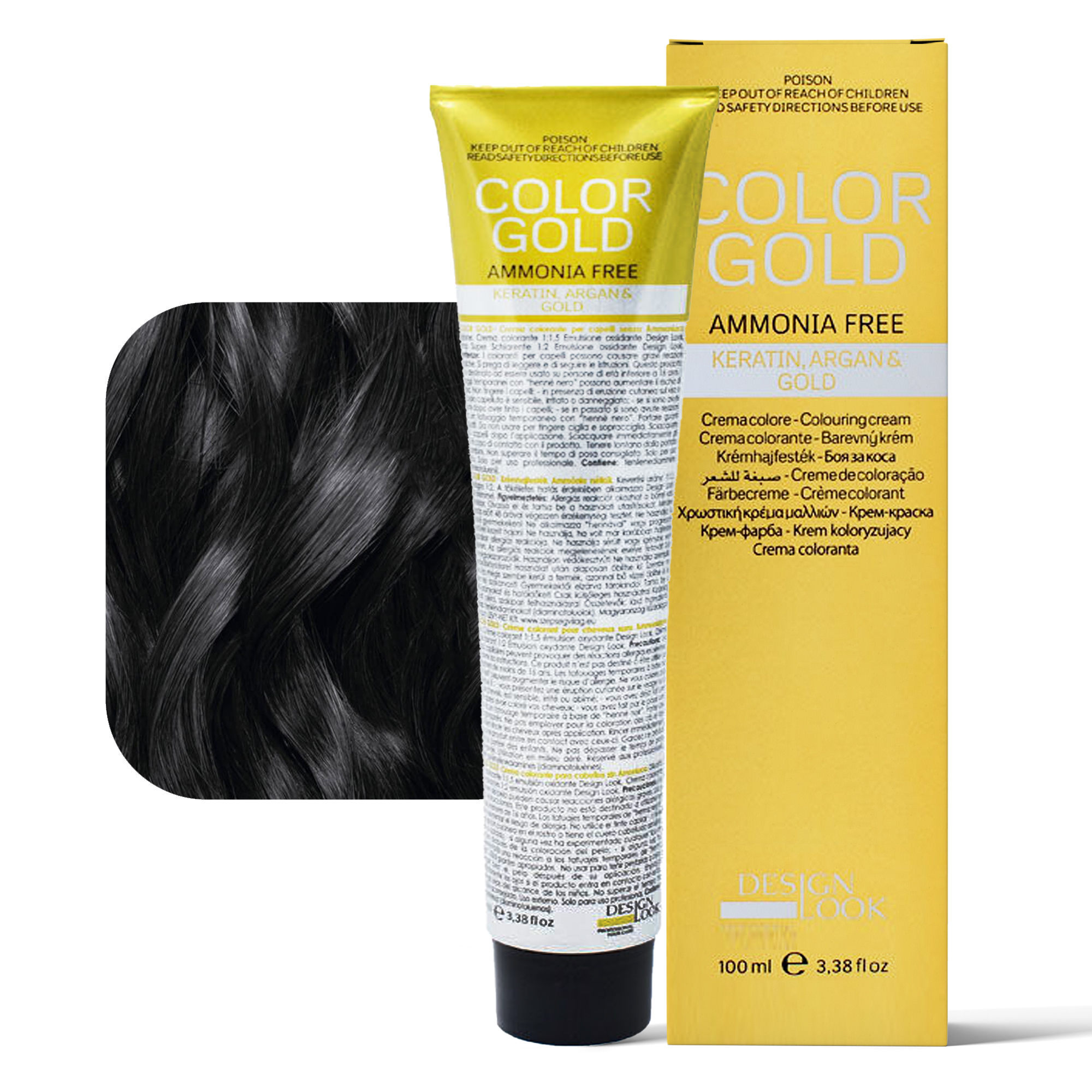 Design Look Color Gold Tintura per Capelli Senza Ammoniaca 100ml ...