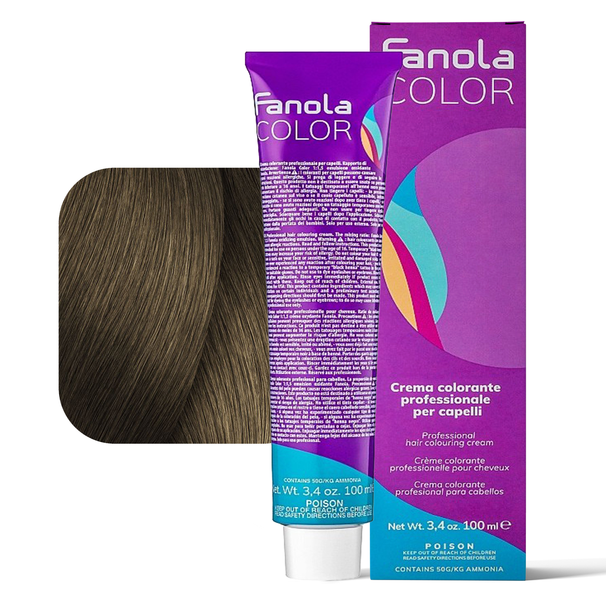 Fanola Color 7.0 - Tinta Permanente Capelli 100ml Tintura