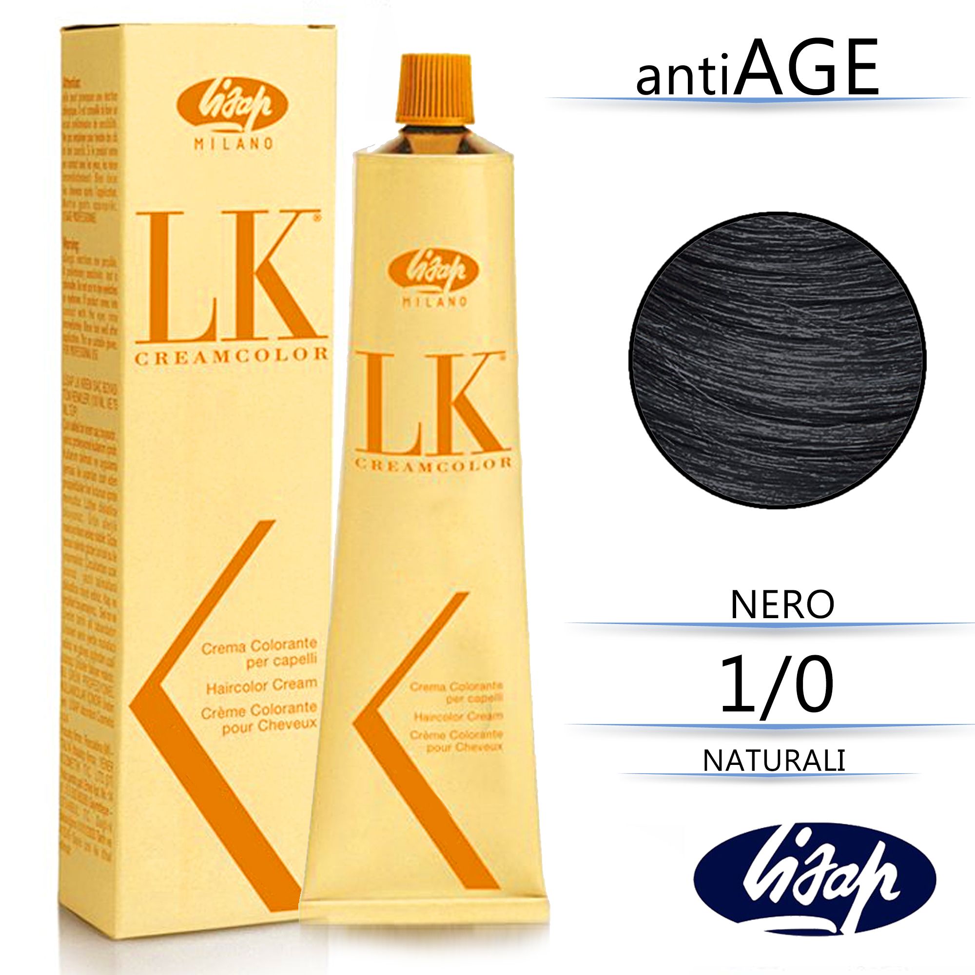 Lisap 1/0 LK CreamColor Tinta 100ml Tintura per Capelli