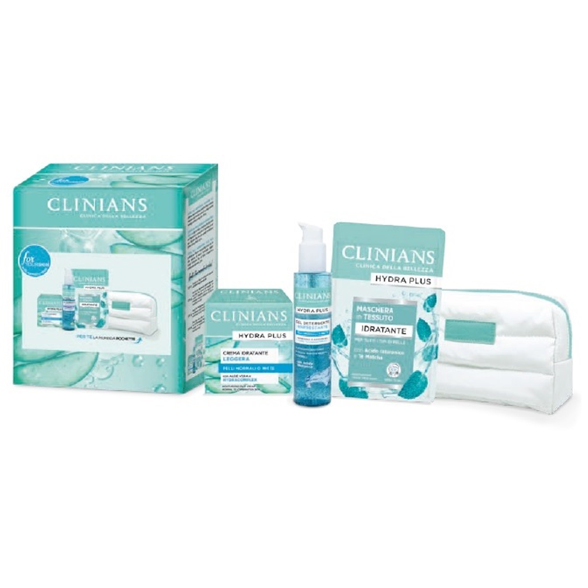 Clinians Hydra Plus Pelle Normale Cofanetto con Gel Crema e Maschera