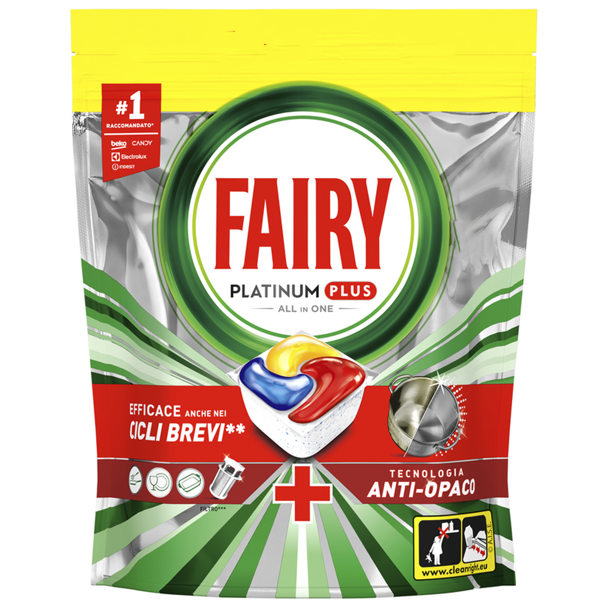 Fairy Platinum Plus Caps Lavastoviglie 59pz - Lemon