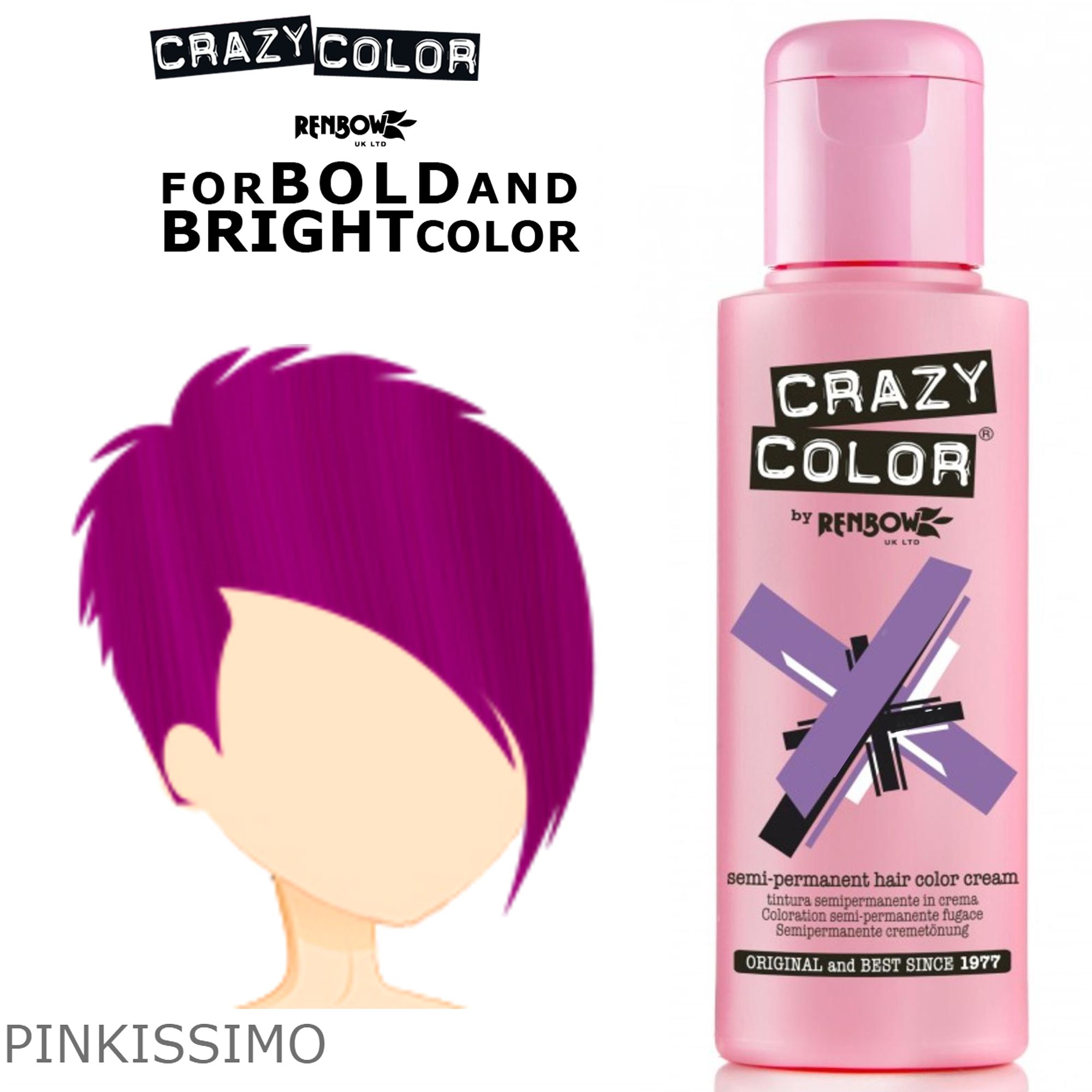 Crazy Color Tintura per Capelli Semipermanente - 070 Peachy Coral