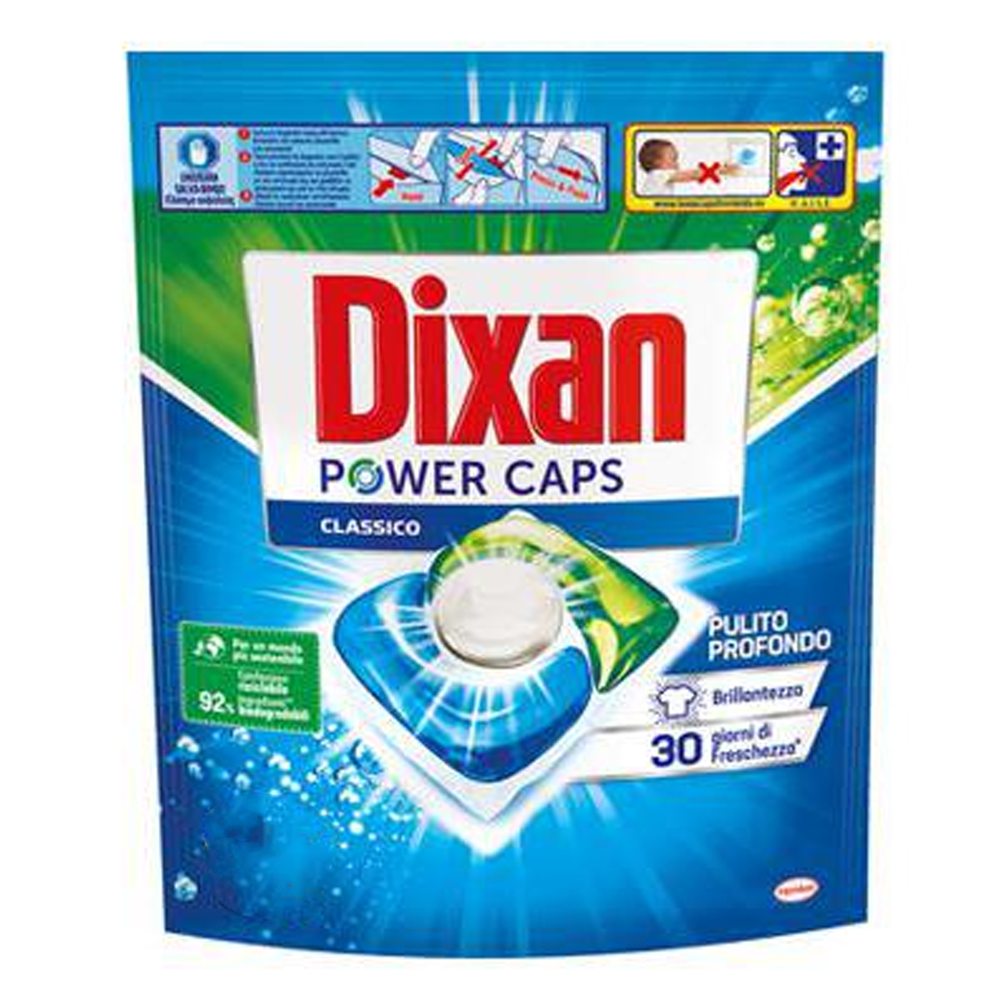 Dixan Power Caps Détergent 30pcs - Classic