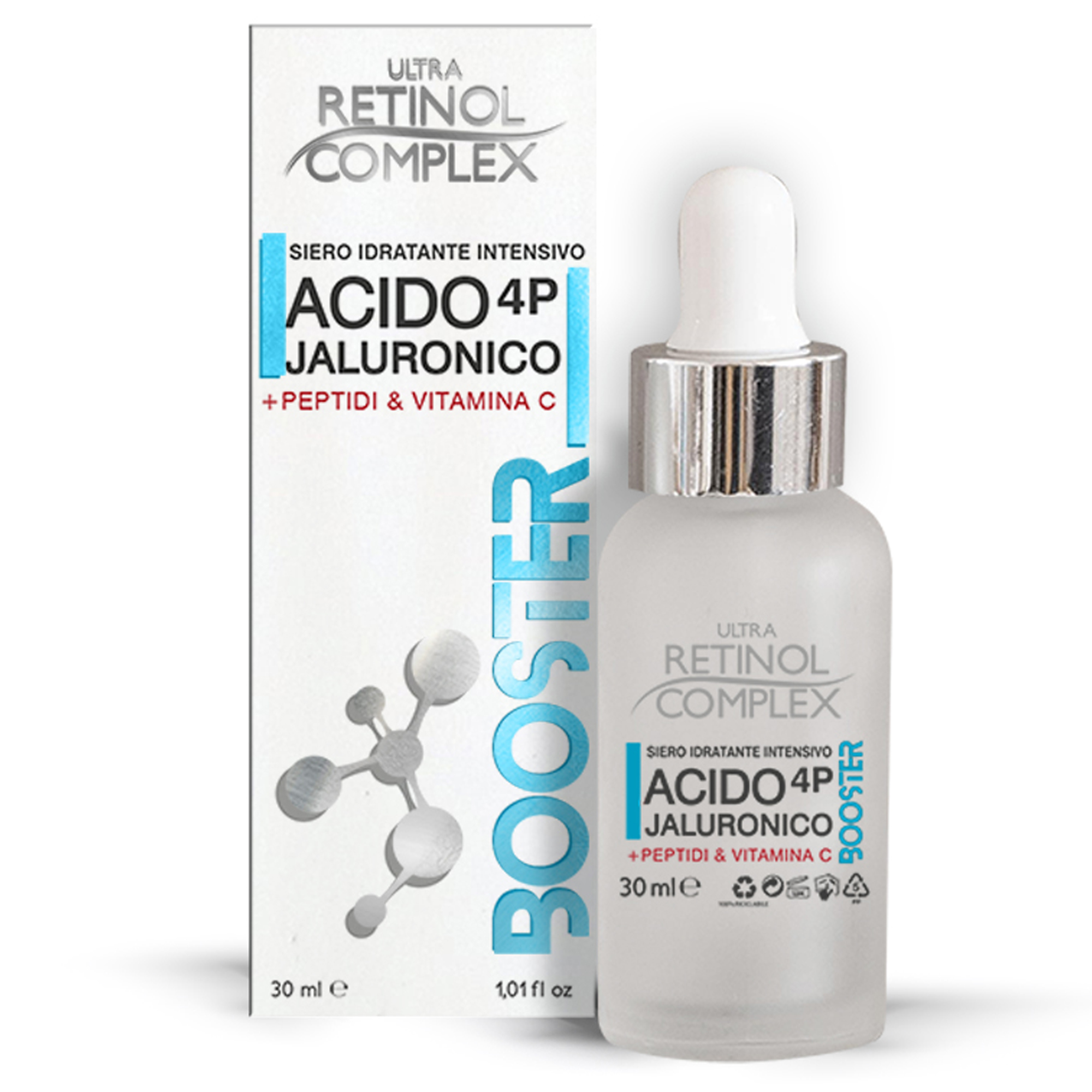 Ultra Retinol Complex Booster Viso con Acido Jaluronico - 30ml