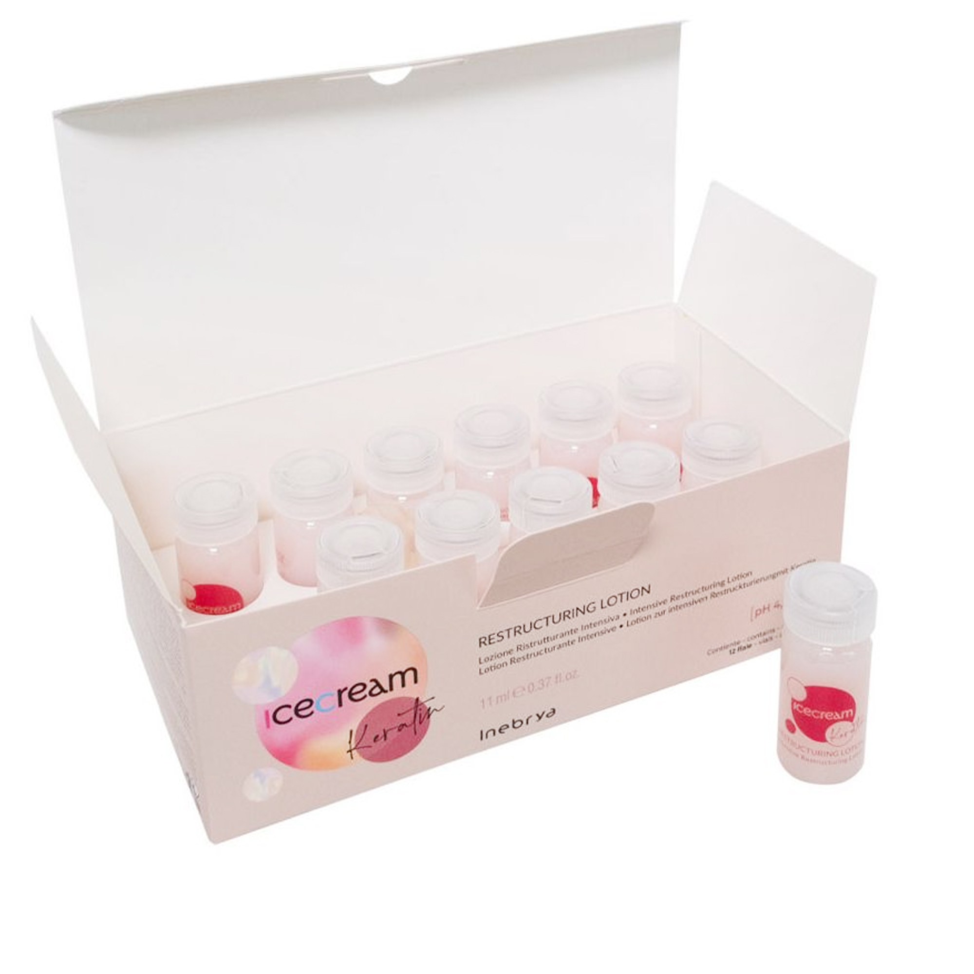 Inebrya Lotion restructurante à la kératine - 12x11ml