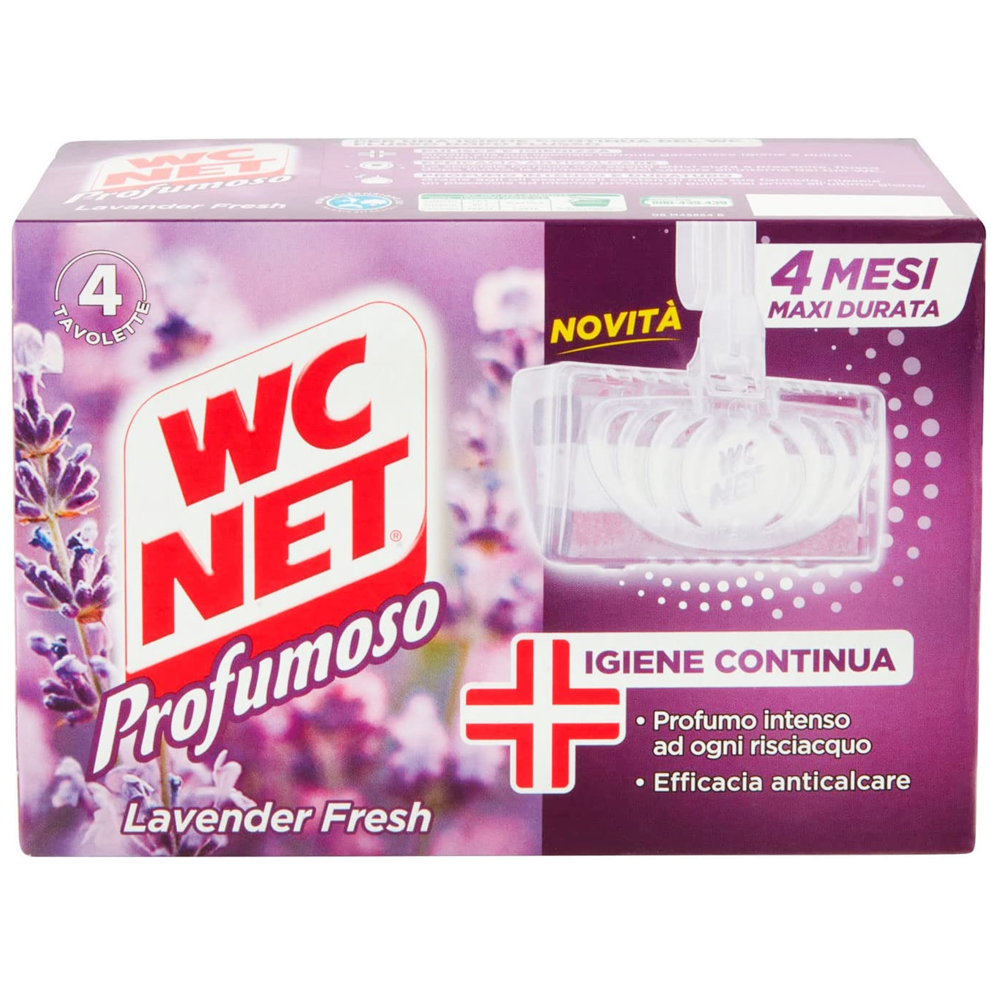 WC Net Tavoletta Igienizzante 4pz - Lavanda