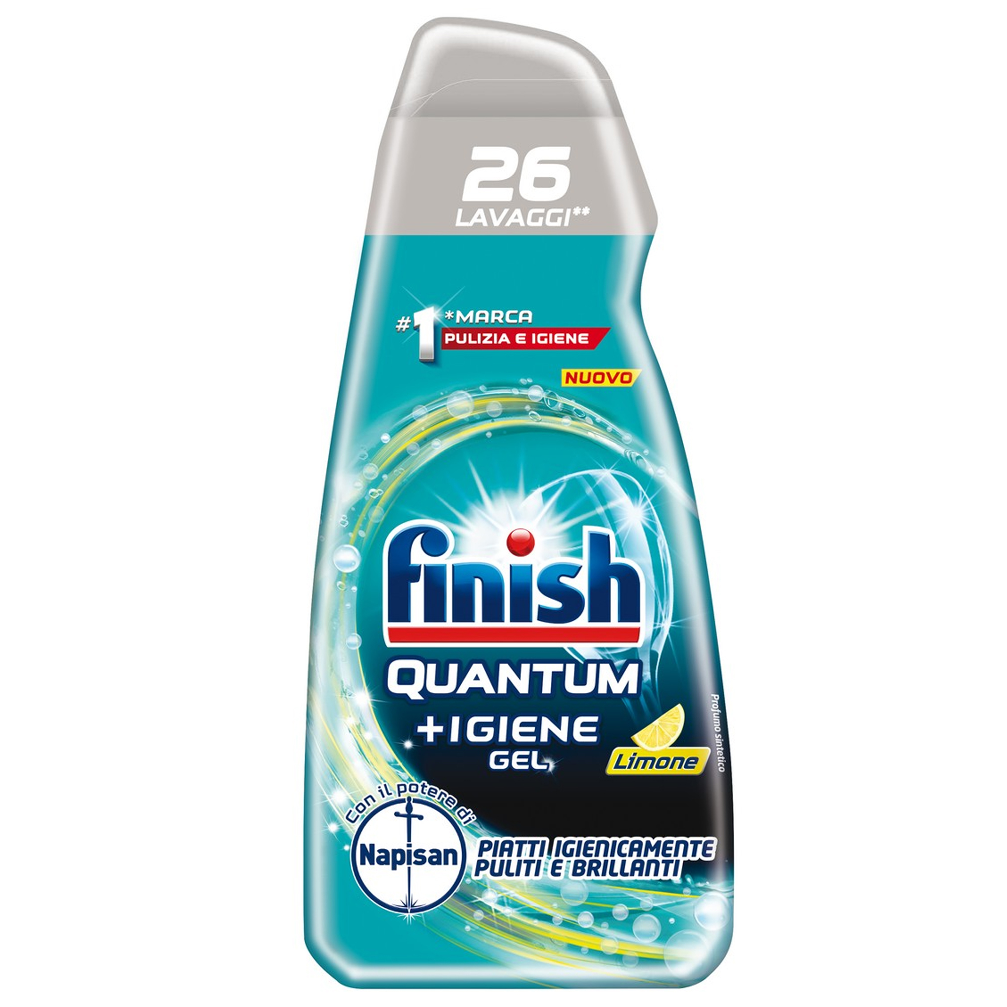 Finish Quantum Hygiene Gel 560ml - Lemon