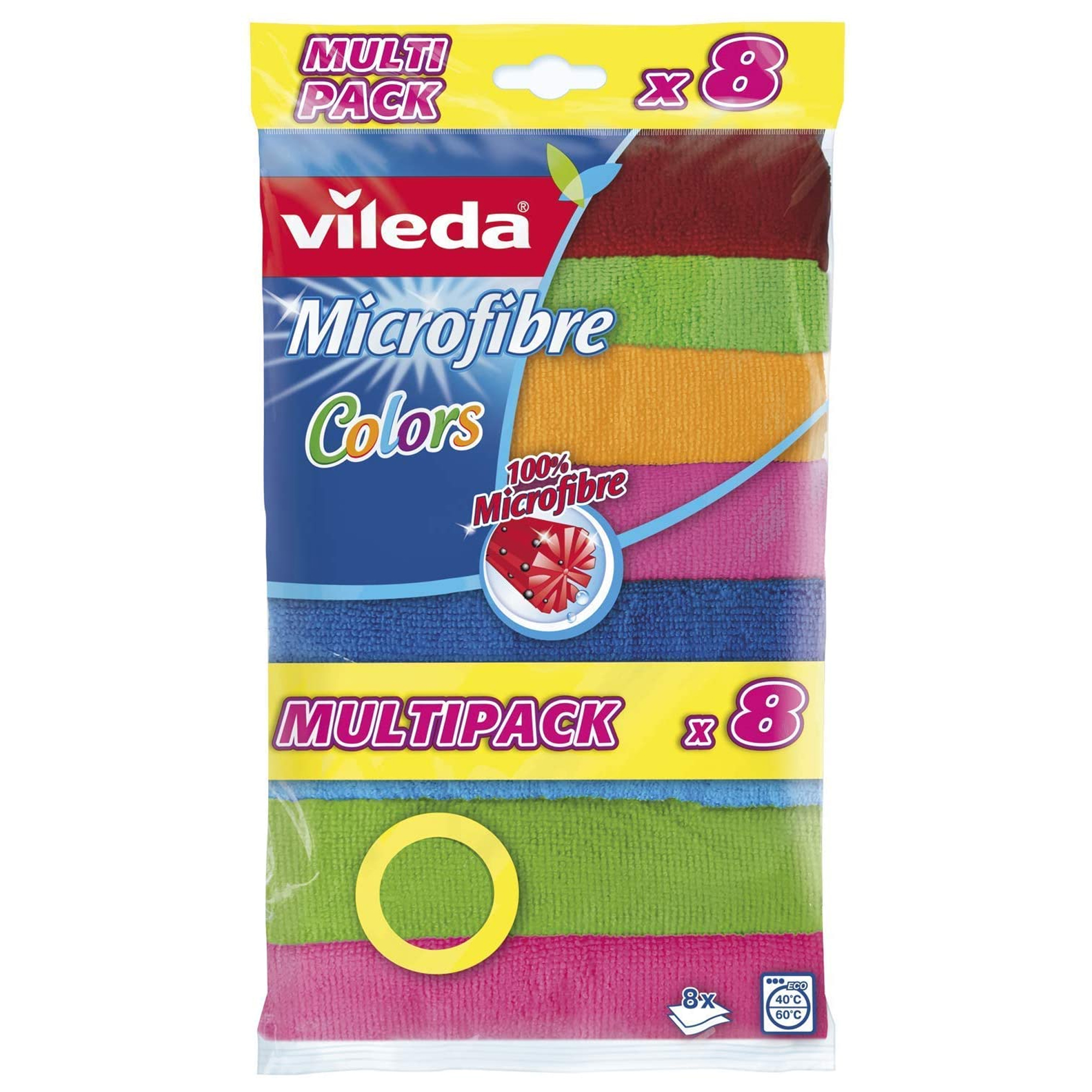 Vileda Panno Microfibre Colors - 8pz