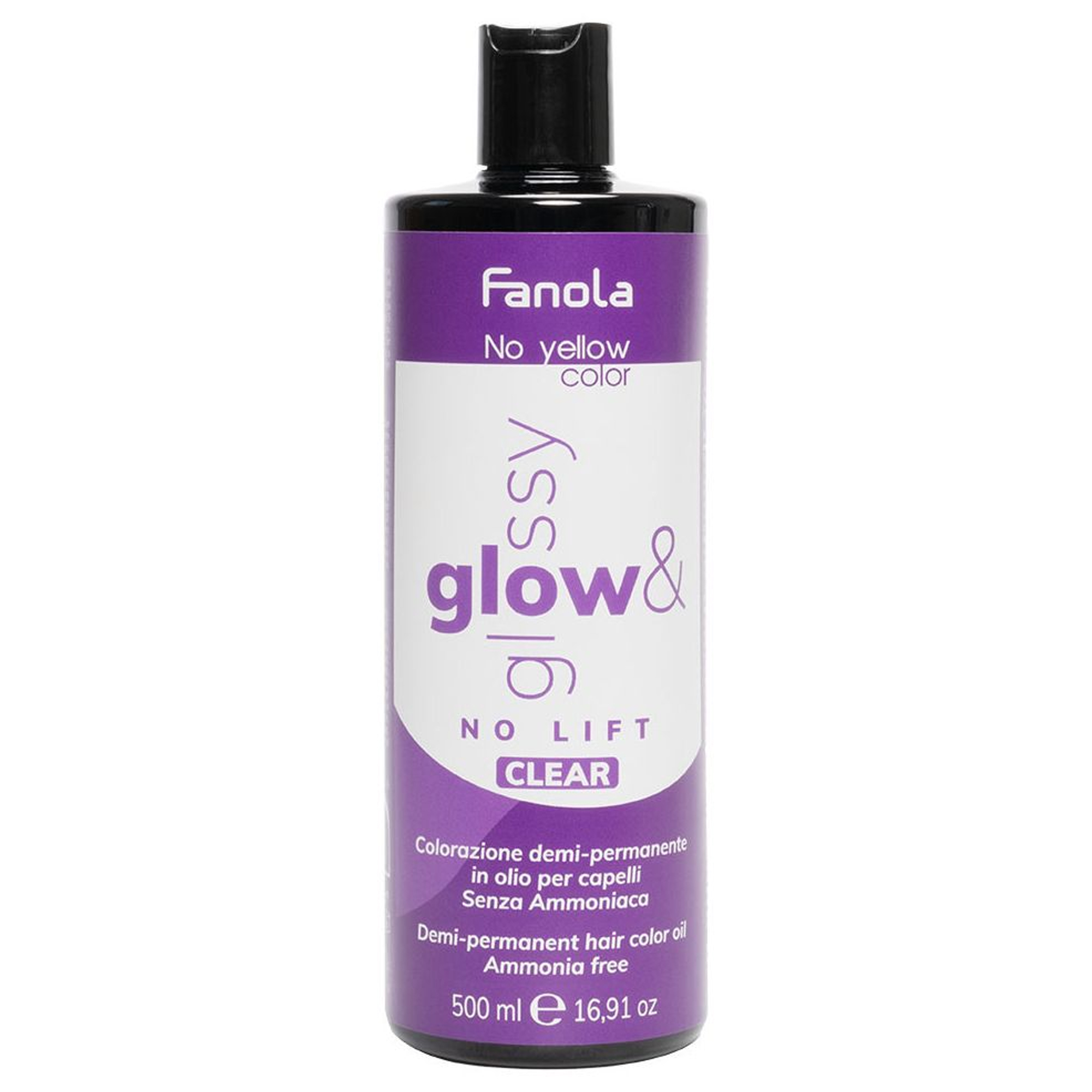 Fanola Glow e Glossy Tintura Demi-Permanente 500ml Clear | Colore ...