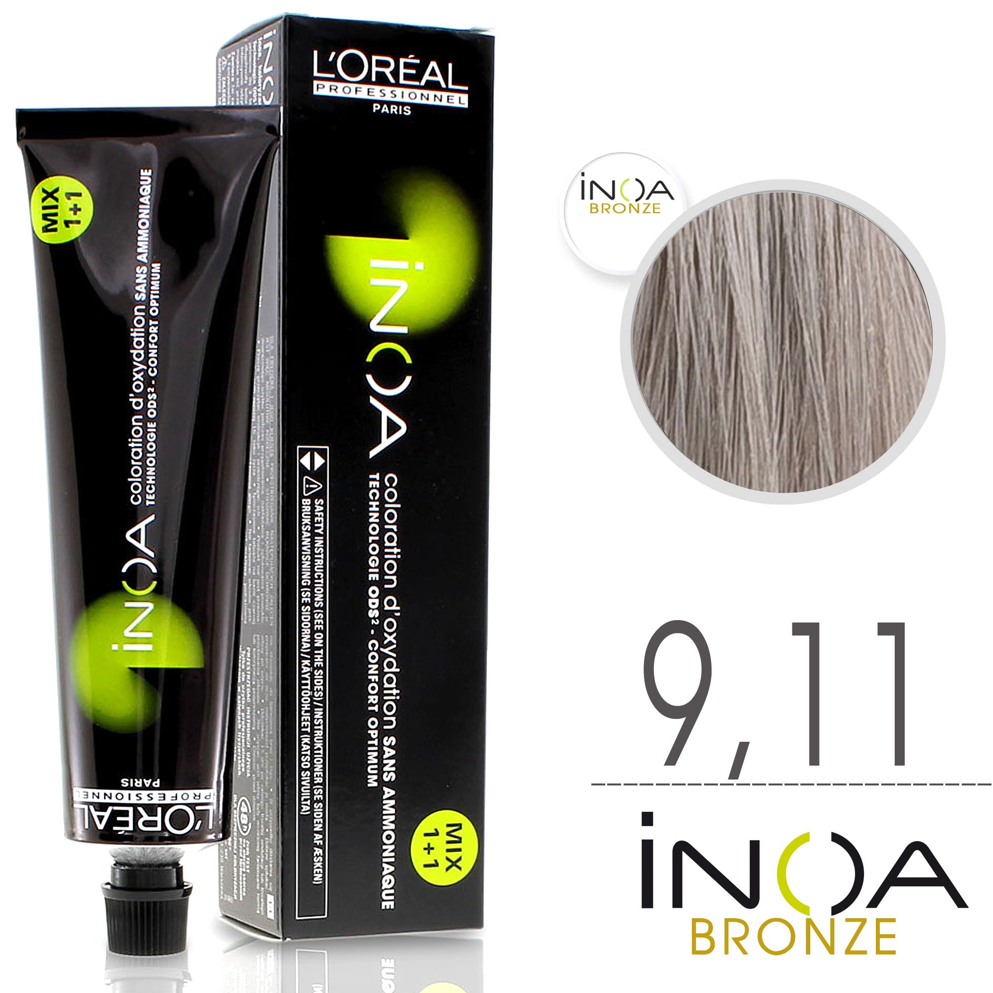 Inoa Bronze Ammonia-Free Coloring 60gr - 7.11