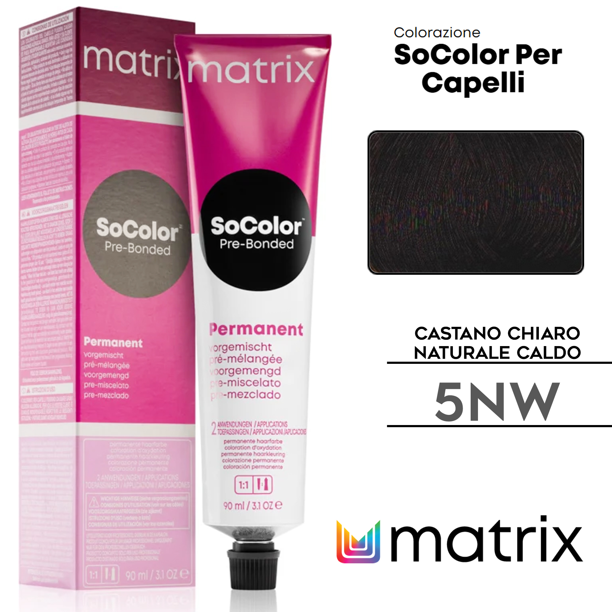 Matrix Socolor Pre-Bonded Tintura per Capelli - 5NW | 5NW - Castano ...
