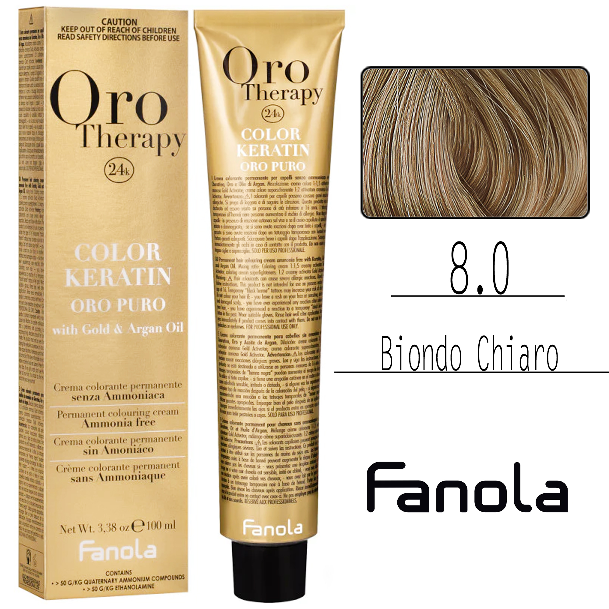 Fanola Oro Therapy Hair Dye - 1.0
