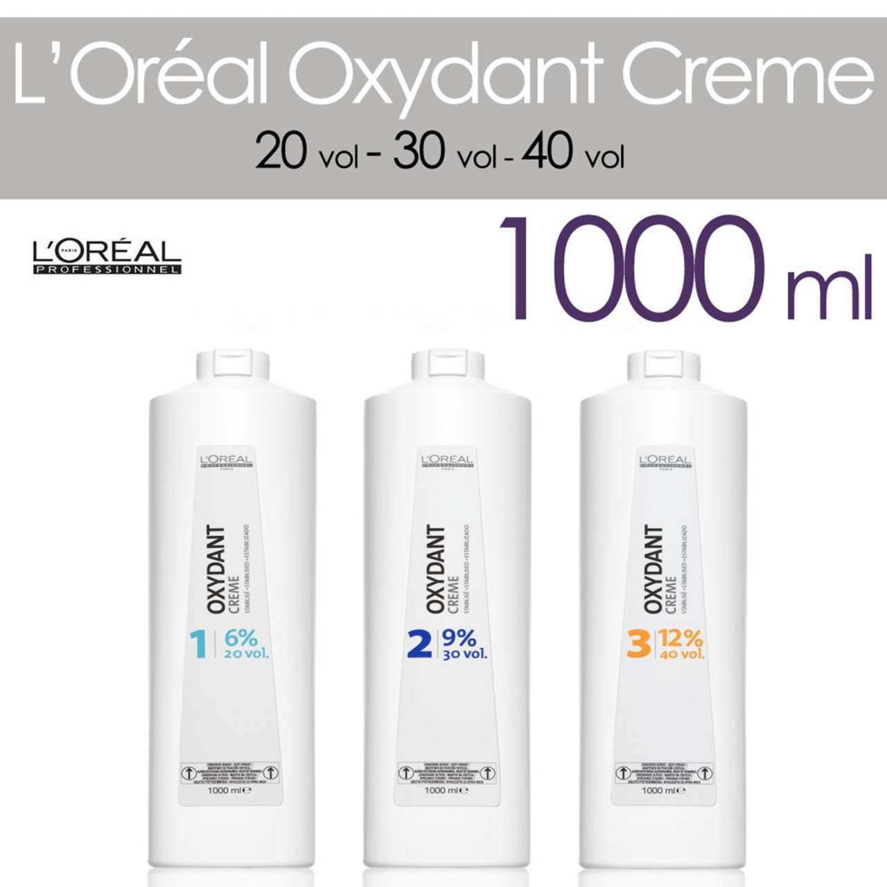 Loreal Majirel Oxydant Emulsion oxydante 1000ml - 30Vol