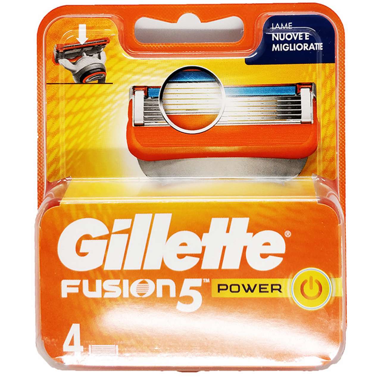 Gillette Razor Fusion 5 Power Reloads - 4pcs